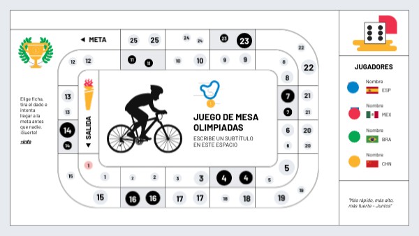 JUEGO DE MESA OLIMPIADAS | Genially