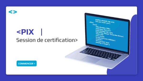 Pix - Session de certification 2025 | Genially