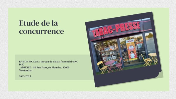 Etude de la concurrence | Genially