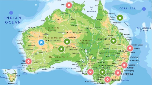 Interactive image of Australia | Genially
