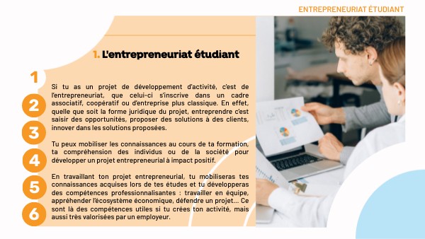 Présentation "Entreprenariat" | Genially