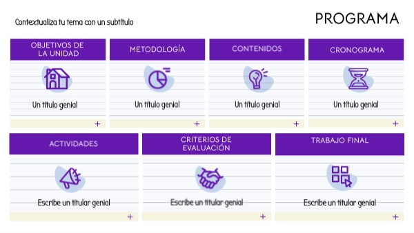 programa | Genially