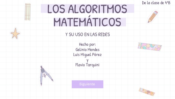 Los algoritmos matemáticos | Genially