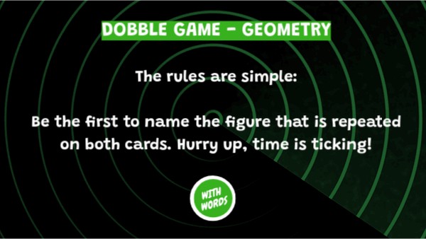 DOBBLE geometry - with words | Genially
