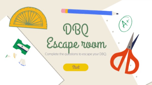 Chapter 11 DBQ Escape Room | Genially