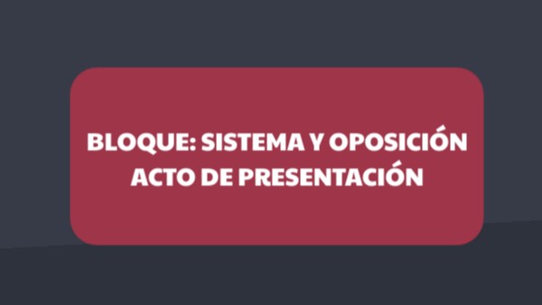 Acto de presentación | Genially