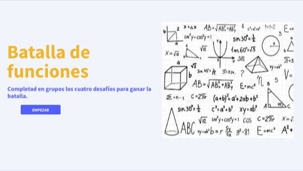 Batalla de funciones. 4 ESO | Genially