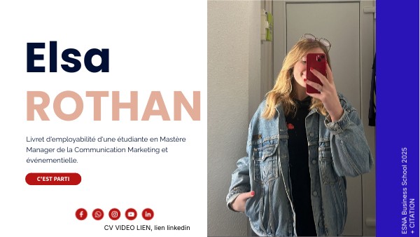 Livret d'employabilité Elsa ROTHAN | Genially