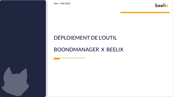 Déploiement de l'outil boondmanager X BEELIX | Genially