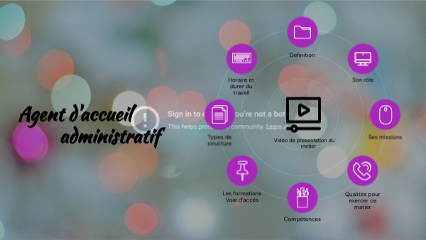 Agent d'accueil administratif | Genially