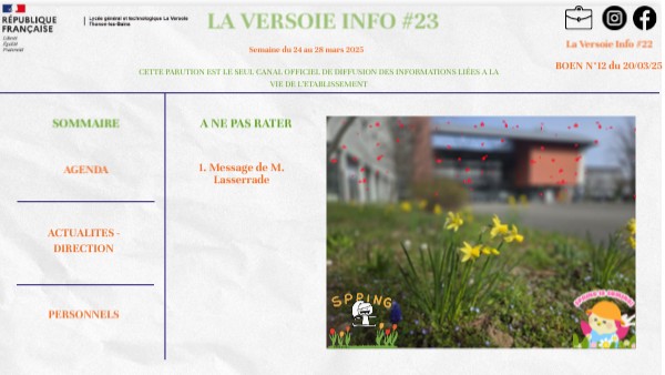 La Versoie INFO #23 | Genially