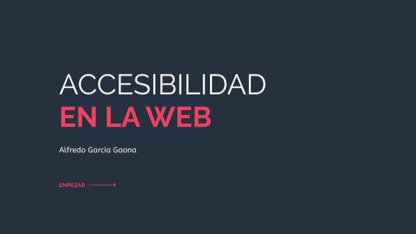 Accesibilidad en la web | Genially