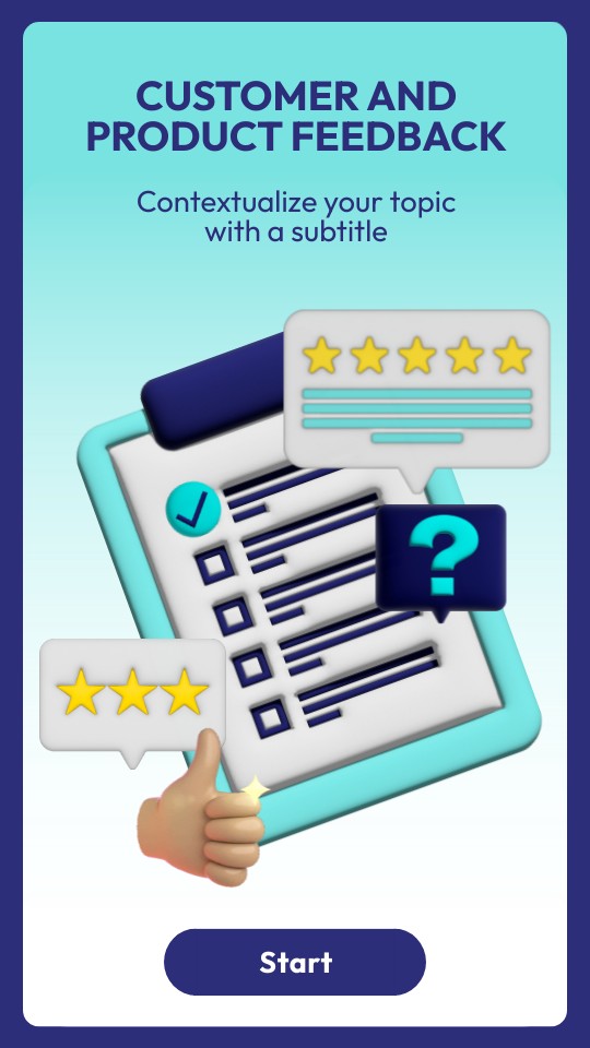 Customer and Product Feedback Mobile | Genially
