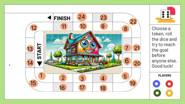 Board game "The House" | Genially