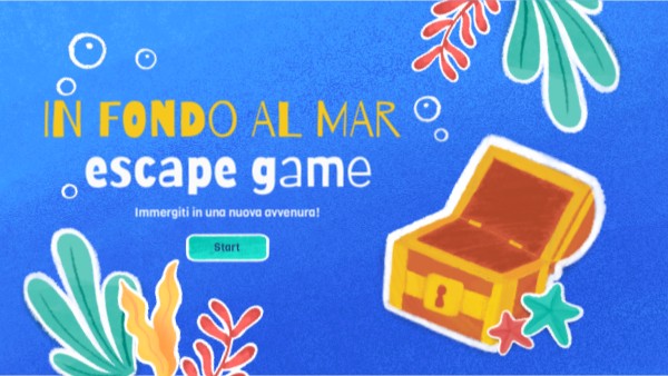 IN FONDO AL MAR Escape game | Genially