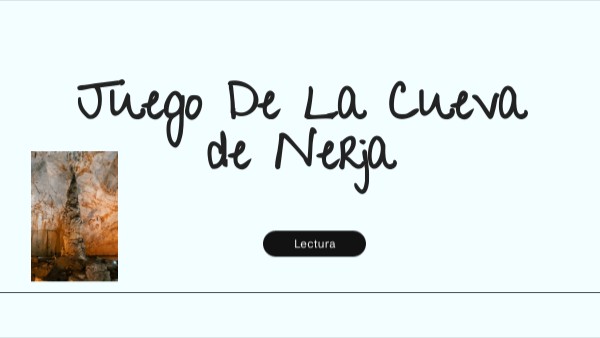 Juego De La Cueva de Nerja | Genially