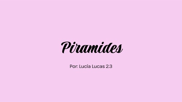 Piramides | Genially