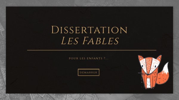 Dissertation Fables | Genially
