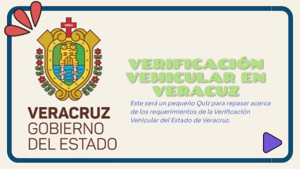 VERIFICACIÓN VEHICULAR EN VERACUZ | Genially
