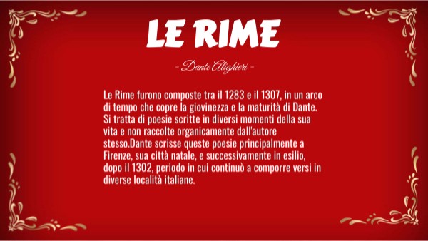 Le Rime | Genially