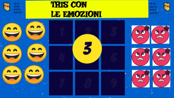 TRIS CON LE EMOZIONI | Genially