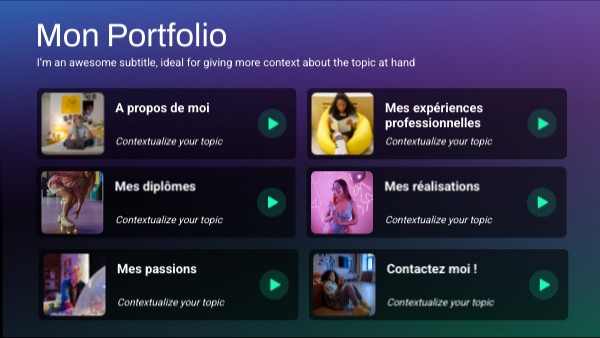 Mon Portfolio | Genially