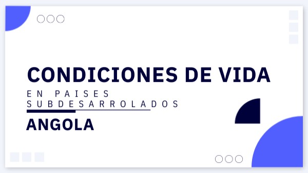 CONDICIONES DE VIDA | Genially