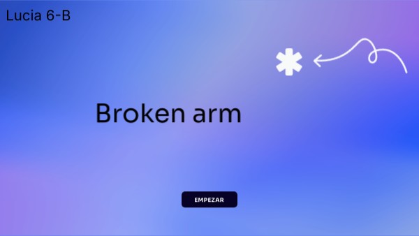 Broken arm | Genially