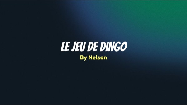 Le jeu de dingo | Genially