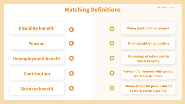 Matching Definitions | Genially