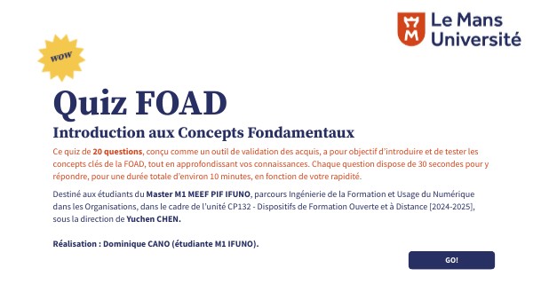 Quiz FOAD | Genially