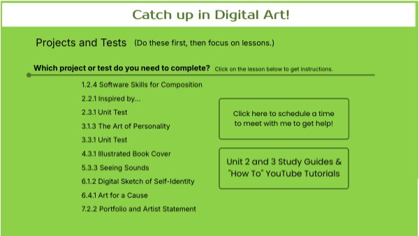 Bjerring Digital Art Catch Up Plan | Genially