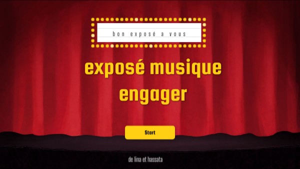 exposé musique engager | Genially