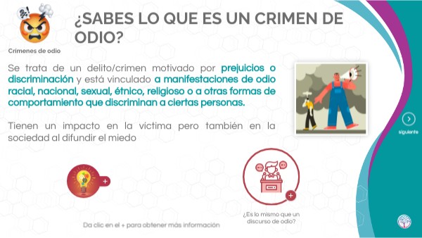 ¿Sabes lo que es un crimen de odio? | Genially