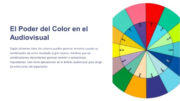 El poder del color en el audiovisual | Genially