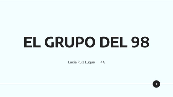 EL GRUPO DEL 98 | Genially