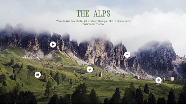 The alps interactive image | Genially