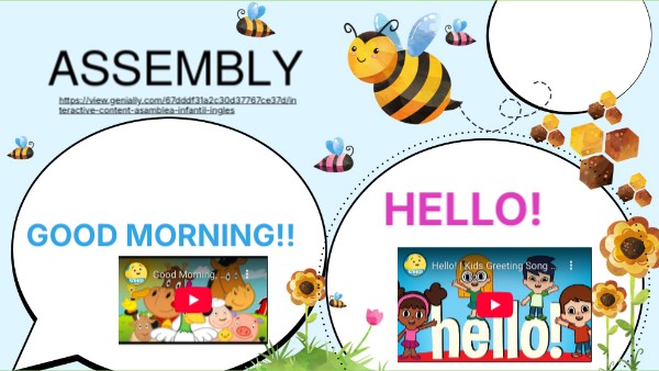 ASAMBLEA INFANTIL INGLÉS | Genially