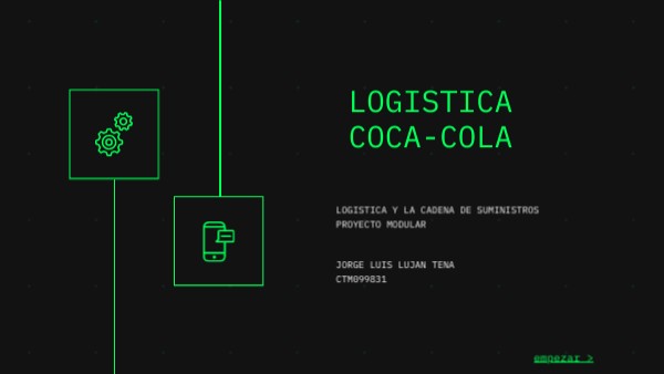 LOGISTICA COCA-COLA | Genially
