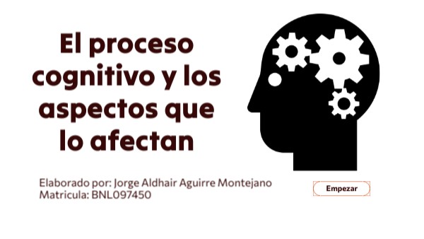El proceso cognitivo y los aspectos que lo afectan | Genially