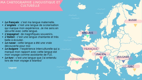 Ma cartographie linguistique et culturelle | Genially