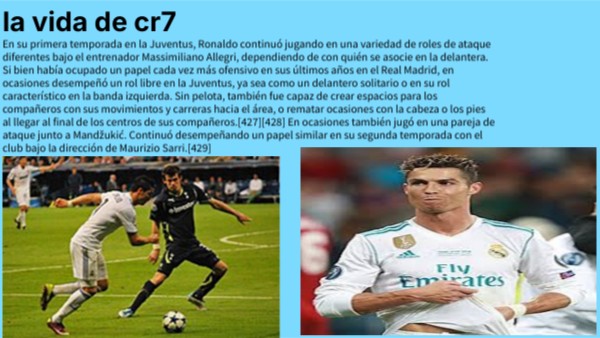 la vida de cr7 | Genially