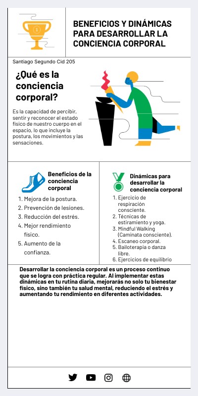 Beneficios y Dinámicas para Desarrollar la Conciencia CorporaL | Genially