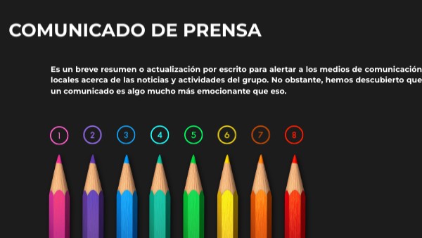 Comunicado de prensa | Genially