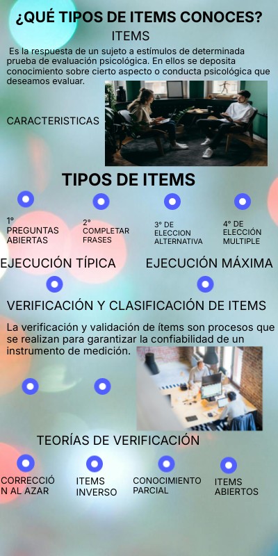 TIPOS DE ITEMS | Genially