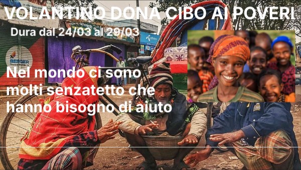 VOLANTINO DONA CIBO AI POVERI | Genially