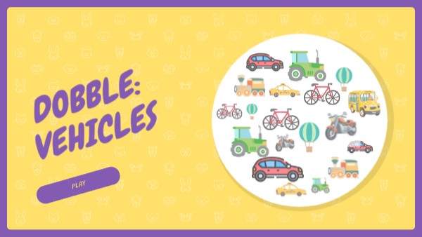 DOBBLE: VEHICLES | Genially