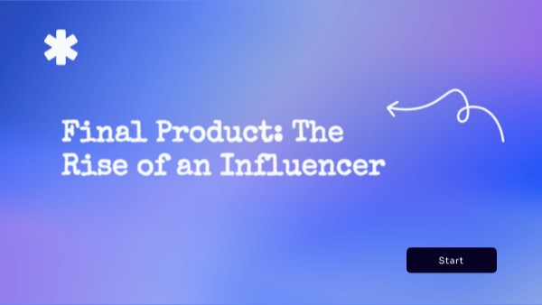 Final Product: The Rise of an Influencer | Genially
