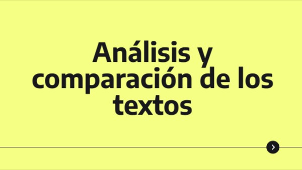 Análisis y comparación de los textos | Genially