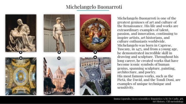 Michelangelo Buonarroti | Genially